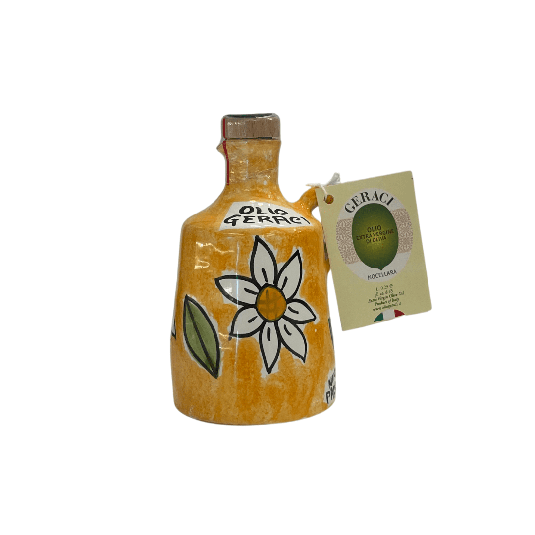 GERACI Huile d'Olive Céramique artisanale peinte à la main 250ml ...